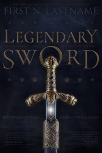 Arthurian fantasy premade book cover: Legendary Sword