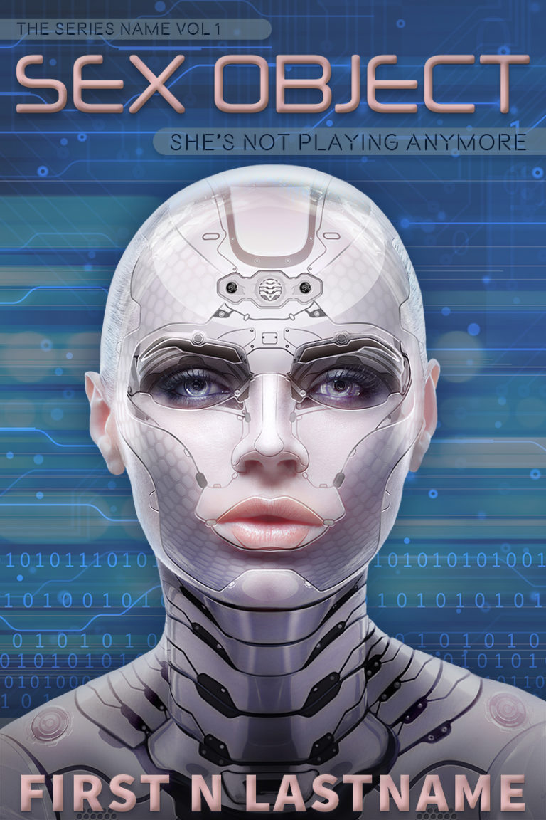Cyberpunk Science Fiction Premade Book Cover Sex Object