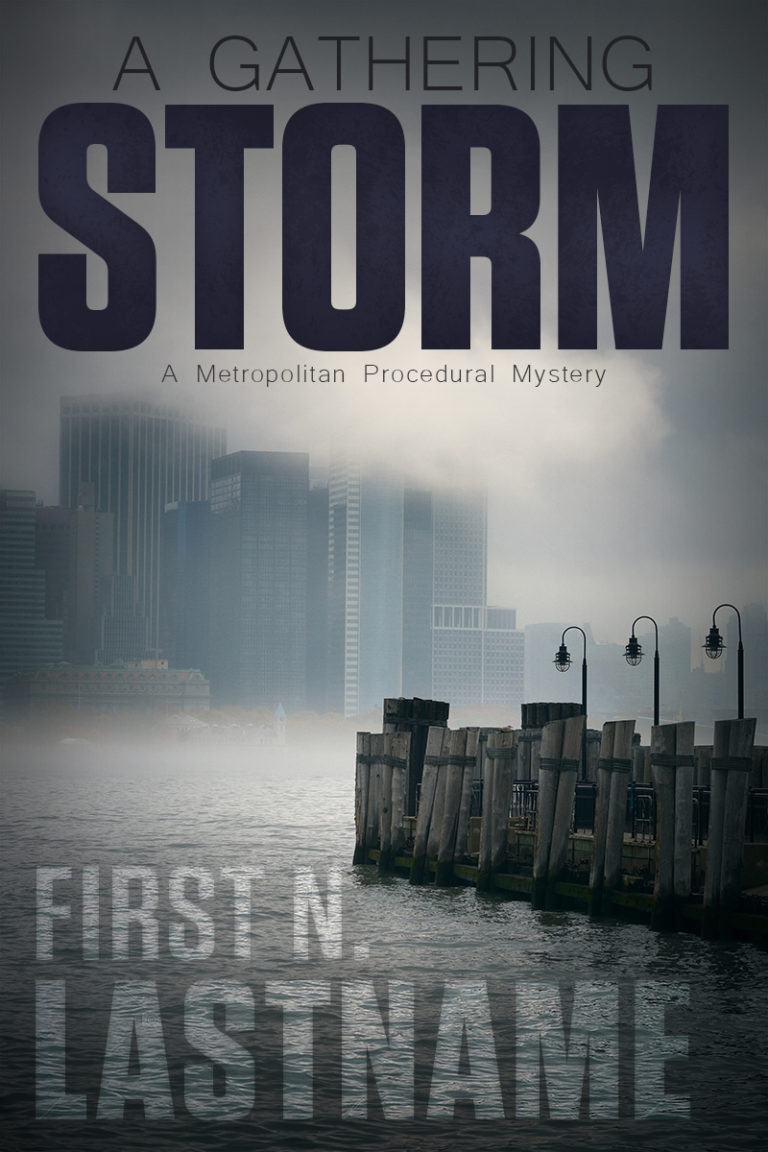 Urban Procedural Thriller Premade Book Cover: A Gathering Storm