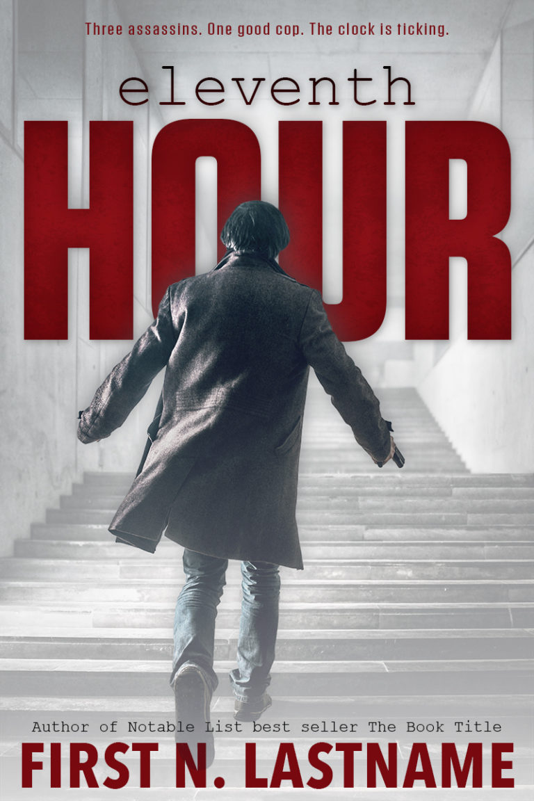 Action Crime Thriller Premade Book Cover: Eleventh Hour